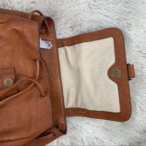 Frye | Bags | Frye Kayla Knotted Backpack Nutmeg Leather Nwot Retails ...